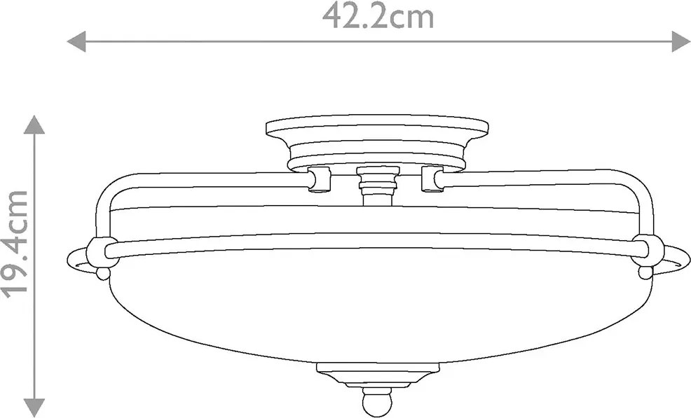 Stropní svítidlo Elstead GRIFFIN-F-WS/antická mosaz