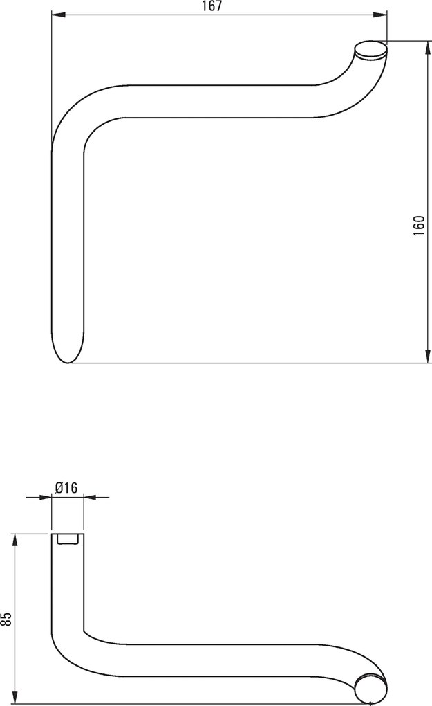 Deante Silia příslušenství, nástěnný držák na papír, chromová, ADI_0211