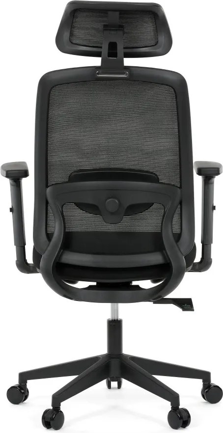 Kancelářská ergonomická židle NOKA — síť / látka, černá