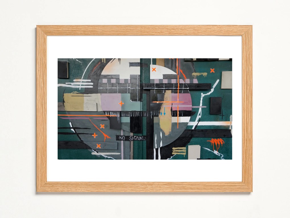 Fero Radačovský / Orol | No signal No2 Rám: Dubový, Velikost: 20 x 30 cm