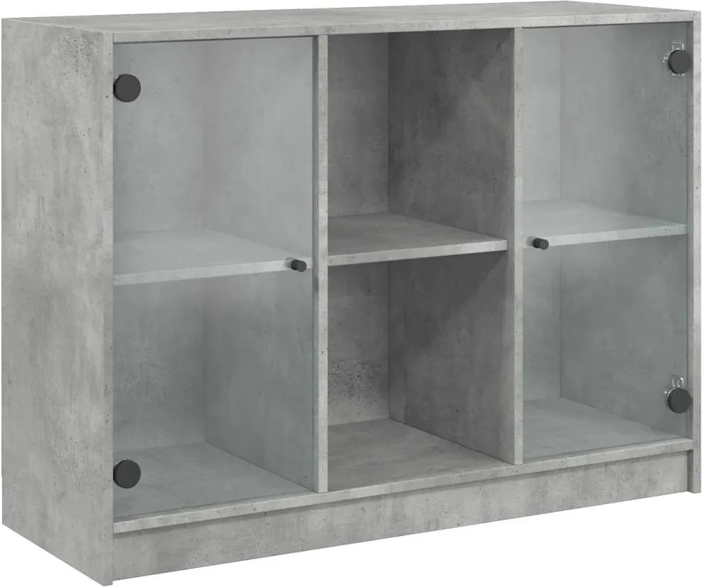 Příborník betonově šedý 102 x 37 x 75,5 cm kompozitní dřevo 3295874
