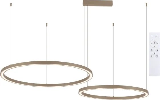 Brilagi - LED Stmívatelný lustr na lanku PORTOFINO LED/98W/230V béžová + DO