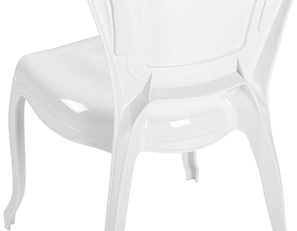 Bílá plastová židle VERMONT Beliani