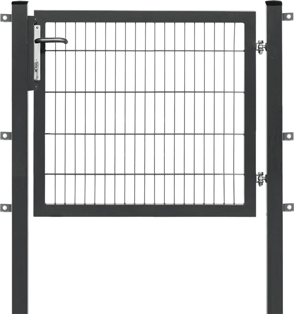 Floraworld Jednokřídlá branka Premium dvojitá výplň antracitová 100 x 100 cm