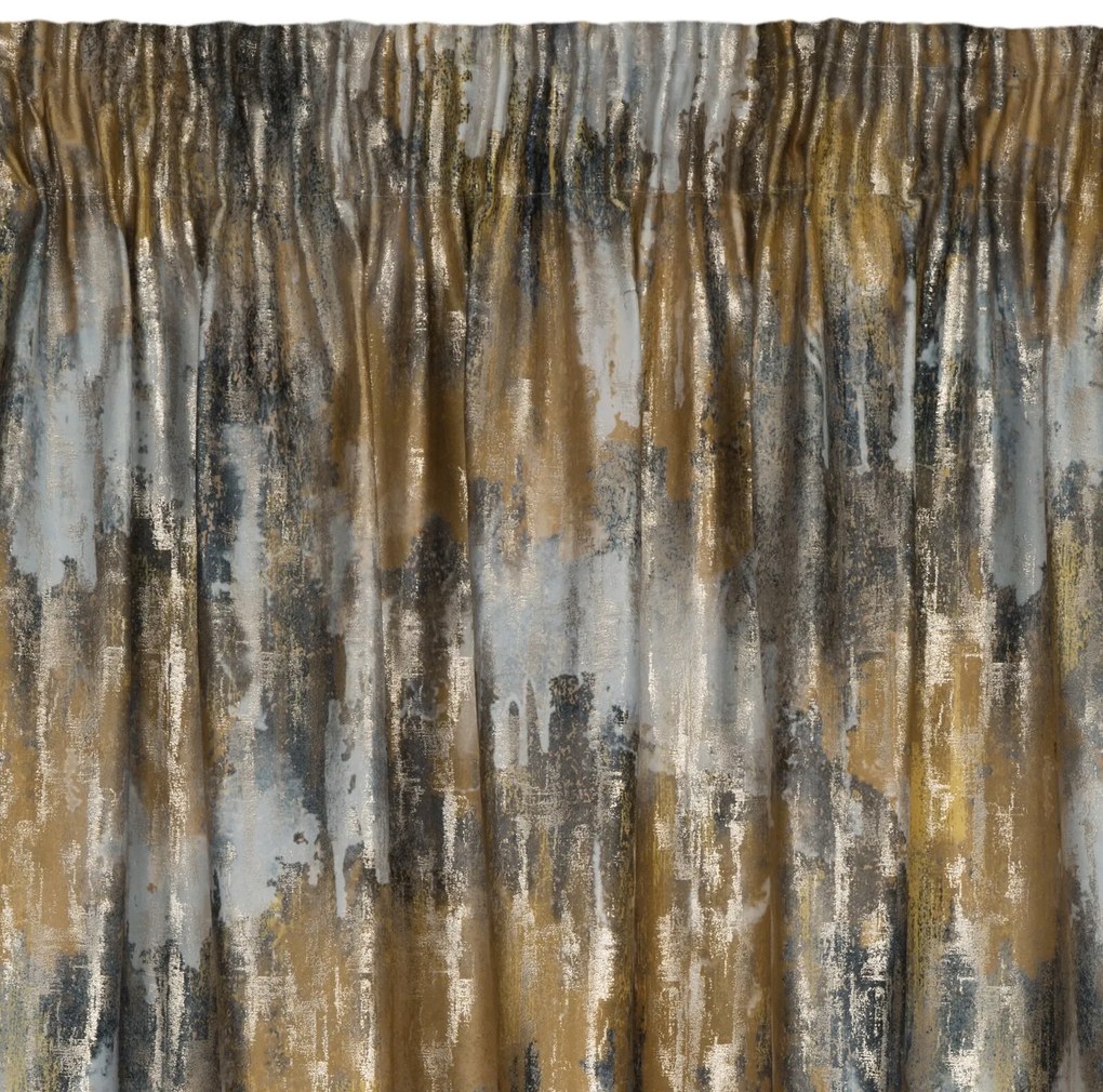 ZATEMŇOVACÍ ZÁVĚS NA PÁSCE ESTER 140X270 CM VZOROVANÁ