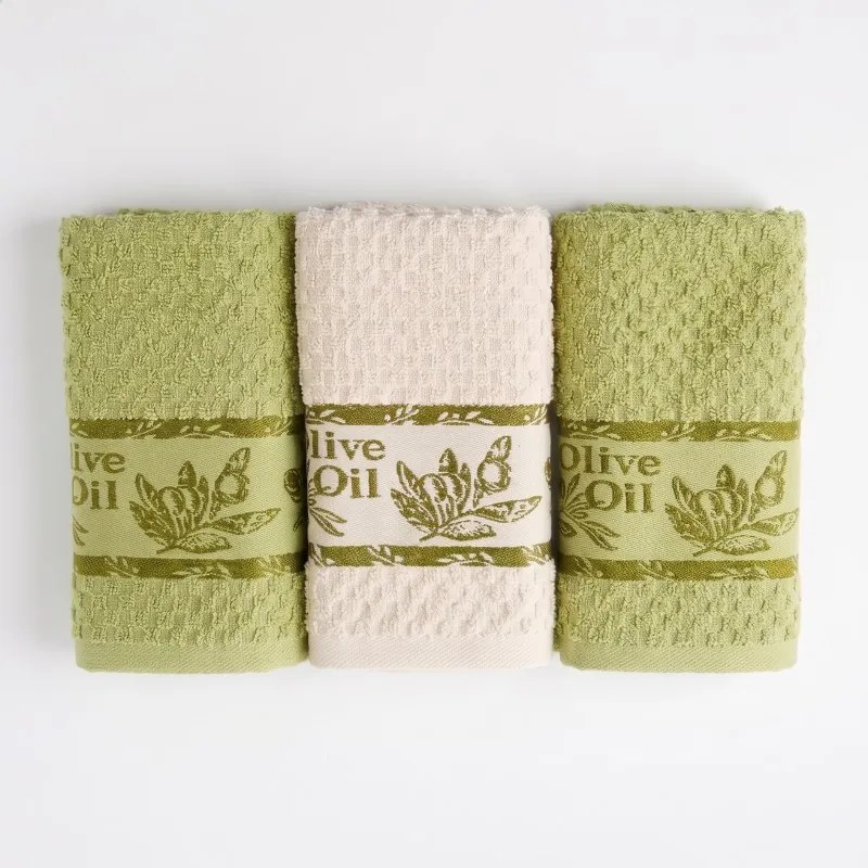 Froté utěrky na nádobí Olive Oil set 3 ks