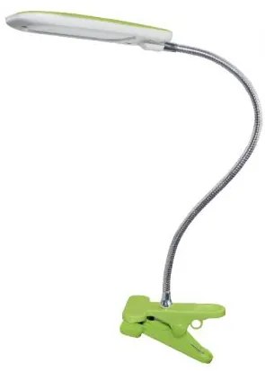 ACA Lighting LED stolní lampička s vypínačem a klipem BAZ 5W/230V/4000K/340Lm/120°/IP20, zelená