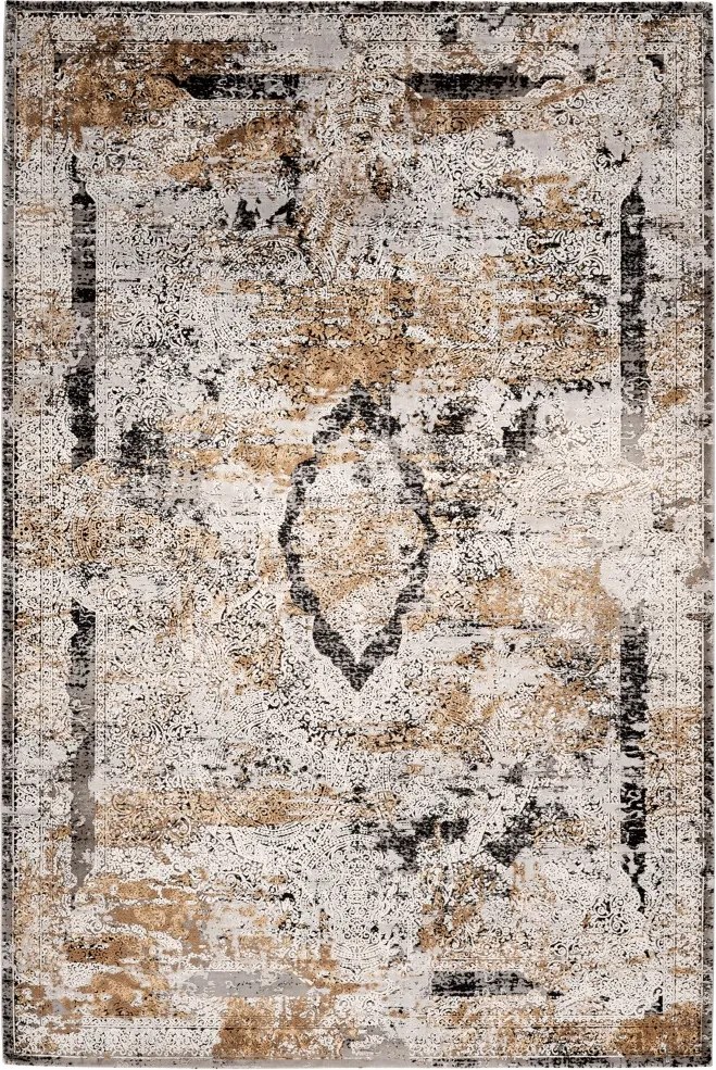 Obsession, AKCE: 160x230 cm Kusový koberec My Jewel of Obsession 952 grey, žlutá, chodba / předsíň
