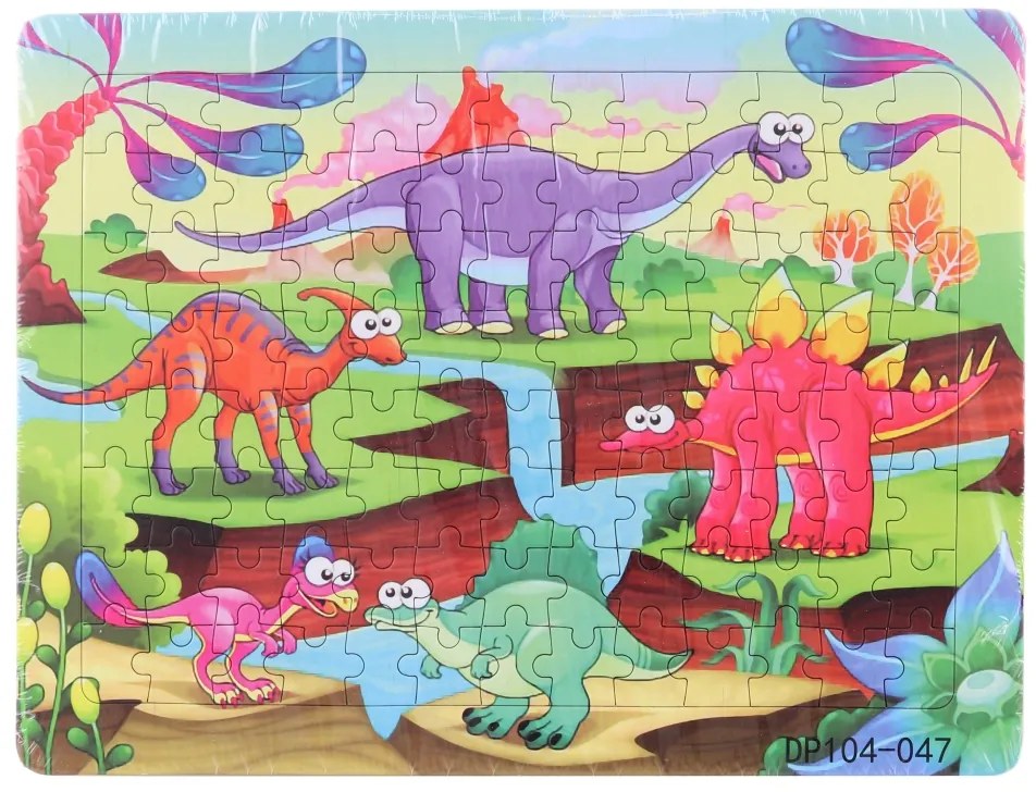 Puzzle dino 104 ks