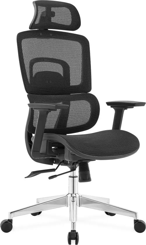 Kancelářská ergonomická židle Neoseat GARY FULLMESH — černá, nosnost 150 kg