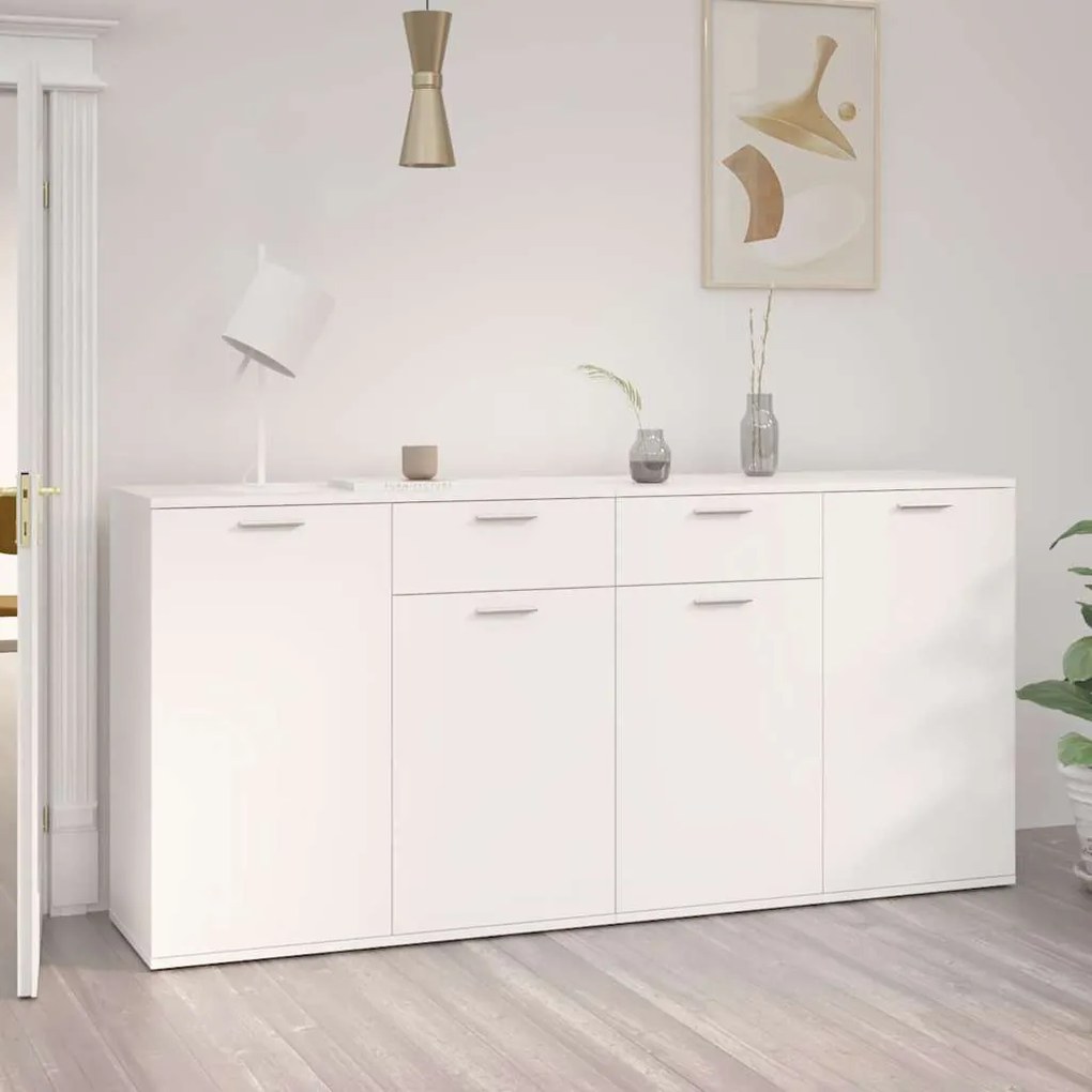 Příborník bílý 160 x 36 x 75 cm kompozitní dřevo 3074927