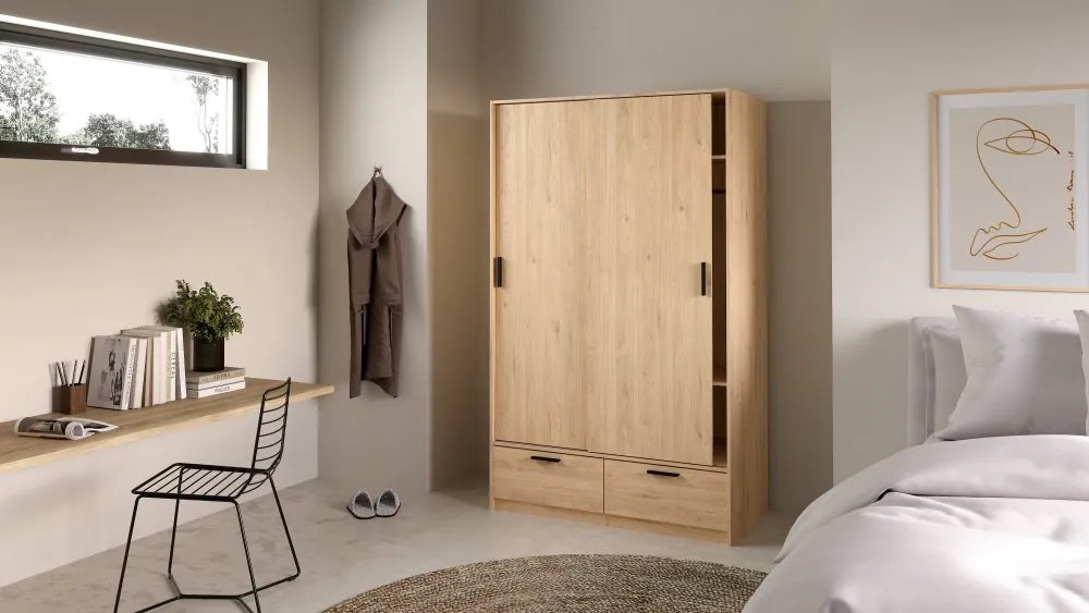 FALCO Šatní skříň s posuvnými dveřmi Line 74324 jackson hickory