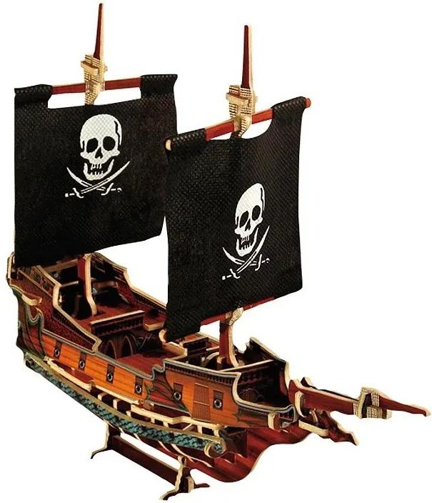 Legler 3D Puzzle, Pirátská loď Jack 28 cm