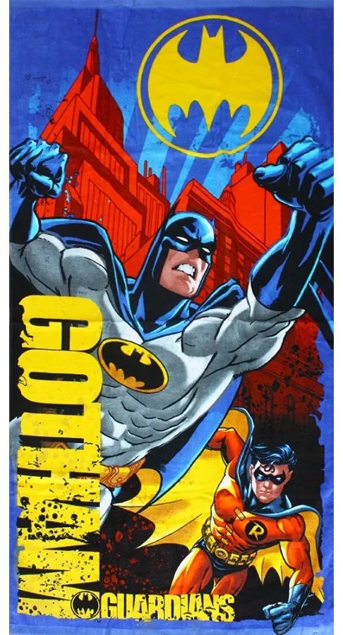 Bavlnená plážová osuška Batman - Gotham - 100% bavlna - 70 x 140 cm