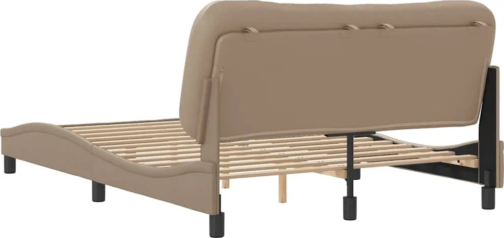 Rám postele bez matrace Hvar cappuccino 140x190 cm umělá kůže 3207999
