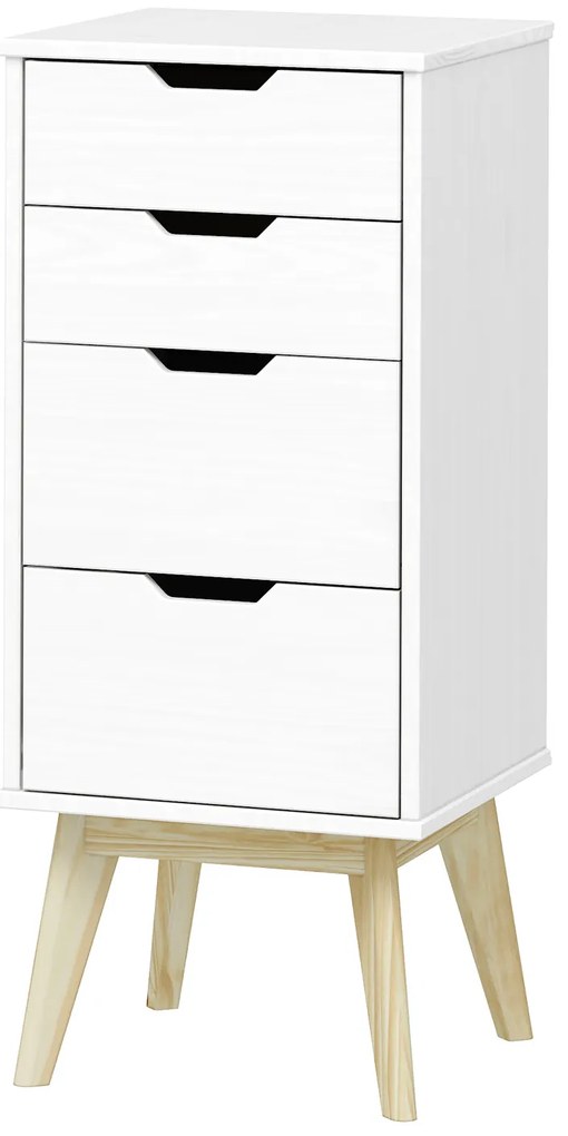 Idea Komoda BONITO - 2+2 zásuvky Provedení: Bílý lak