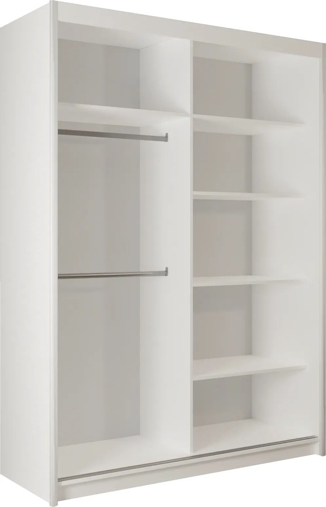 ARK Šatní skříň IKING, Šedá/Dub Artisan 150 cm