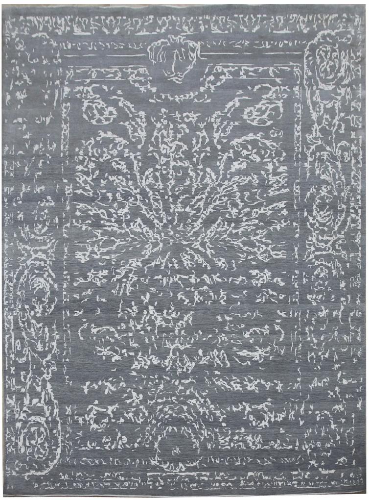 Diamond Carpets koberce Ručně vázaný kusový koberec Diamond DC-JK 2 Light grey/silver Rozměry koberců: 120x170