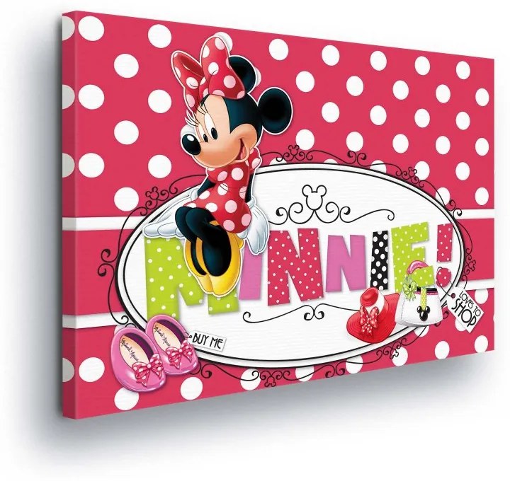 GLIX Obraz na plátně - Puntíkovaná Disney Minnie Mouse III 100x75 cm
