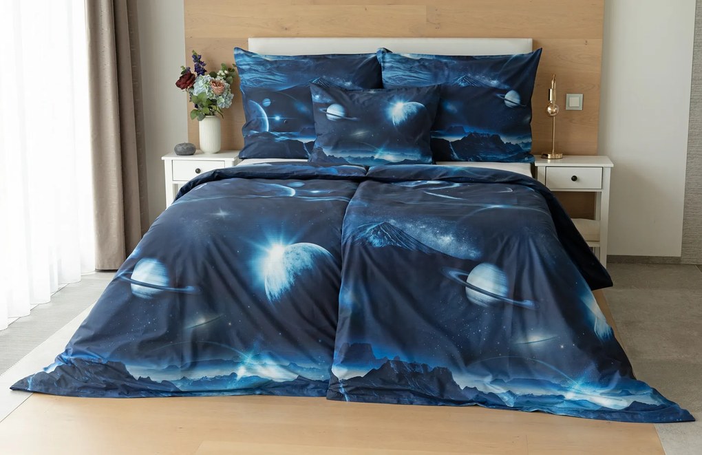 Matějovský povlečení Galaxie Bavlna deluxe digitál Rozměr: 140 x 220 cm, 70 x 90 cm