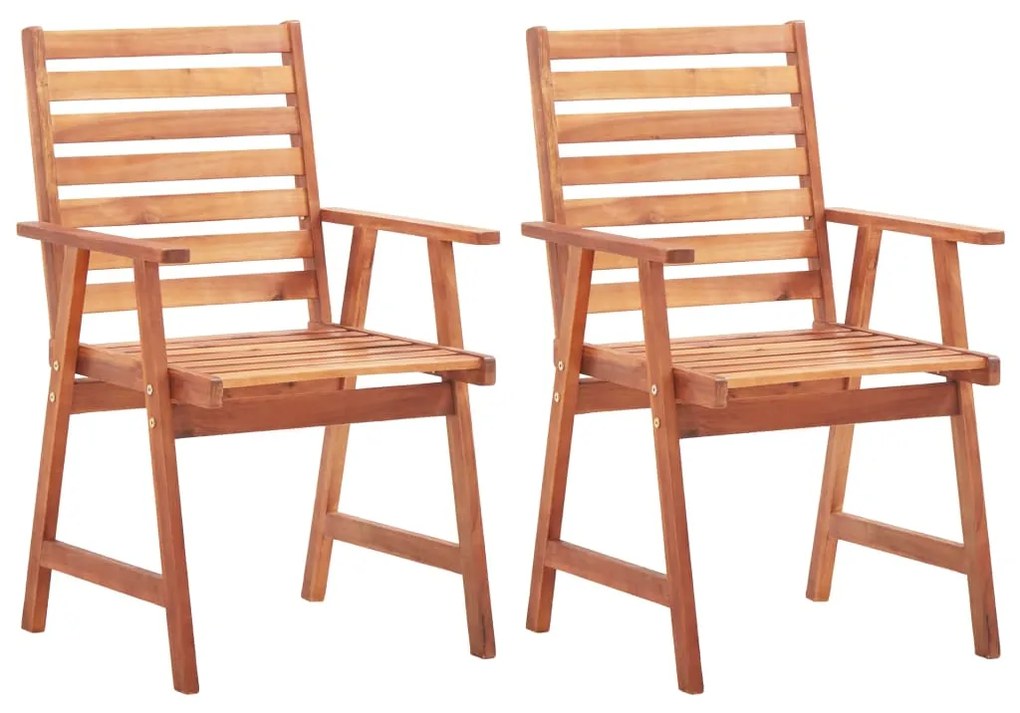 46312 vidaXL Zahradní jídelní židle 2 ks masivní akáciové dřevo