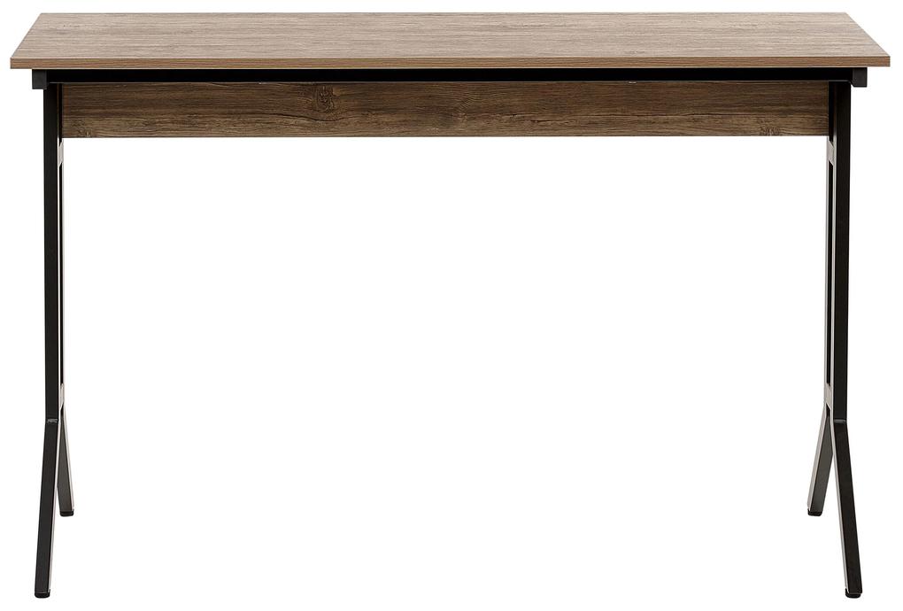 Psací stůl 120 x 48 cm hnědý/šedý CREEK Beliani