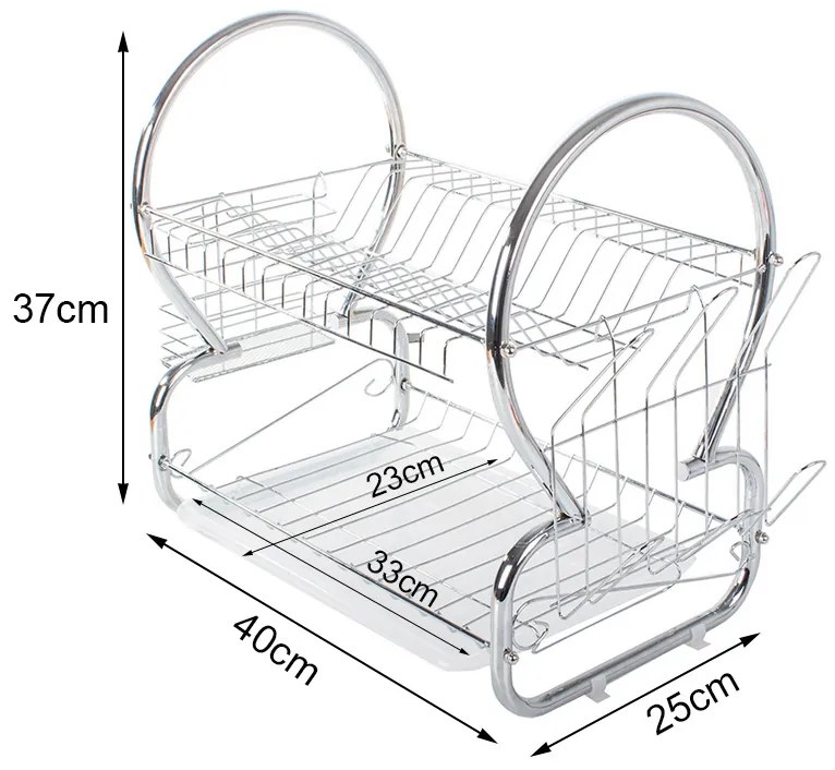 Verk Group Sušička nádobí dvoupatrový stojanový mixér