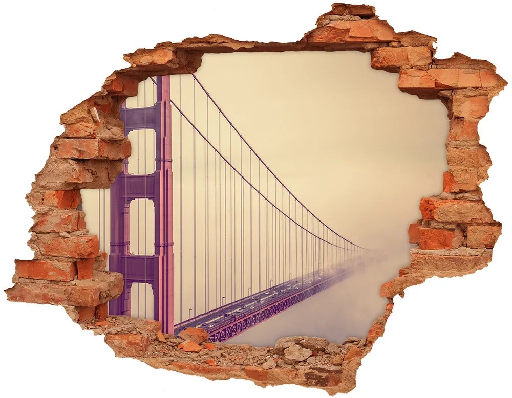 Wallmuralia Fototapeta díra na zeď 3D Most San Francisco 90x70 cm