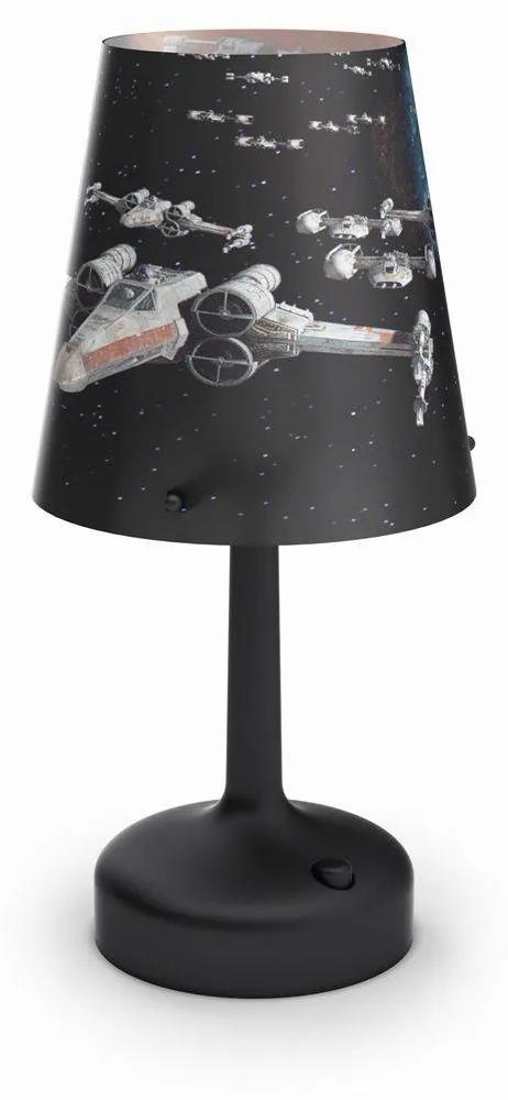 LED dětská stolní lampička na baterie Disney STAR WARS, kosmická loď Philips STAR WARS 718883016