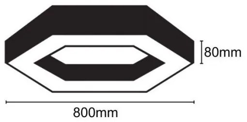LED Stropní svítidlo LED/40W/230V 4000K pr. 80 cm