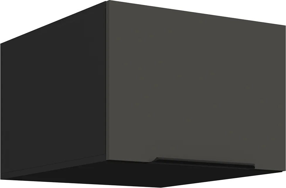 ARIA pe | horní skříňka 50 NAGU-36 1F výklopná | 50 cm | HLUBOKÁ | ANTI FINGERPRINT povrch | černá/šedá grafit
