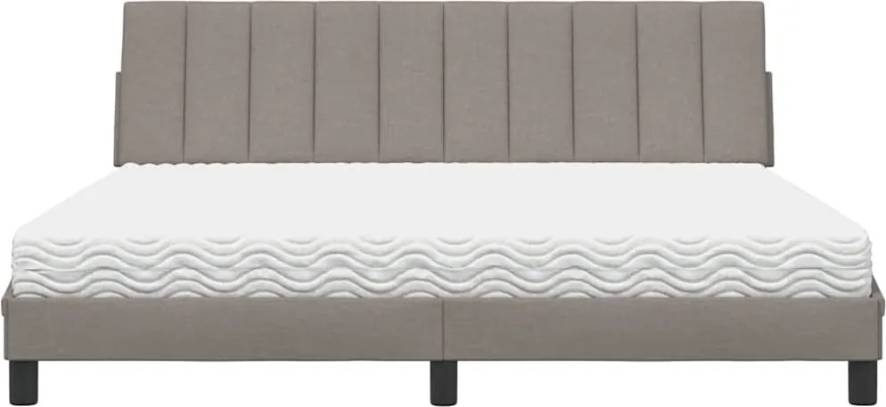 Postel s matrací Hanko taupe 180 x 200 cm textil 3310549