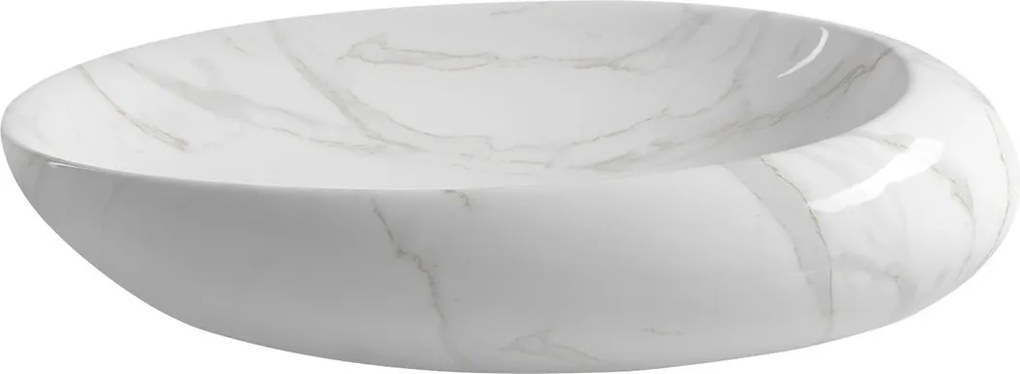 Sapho Sapho, DALMA keramické umyvadlo 68x16,5x44 cm, carrara, MM317