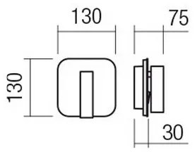 Redo 01-4473 - LED Nástěnné svítidlo QUDA LED/6W/230V+LED/3W CRI 90 USB bronzová