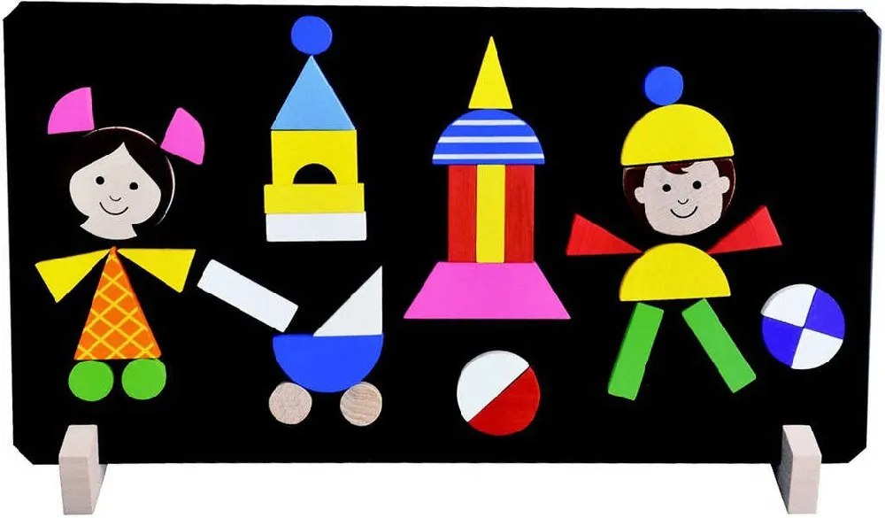 DETOA Puzzle děti magnetické * DŘEVĚNÉ HRAČKY * dt12906