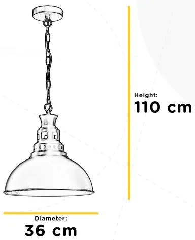 ONLI - Lustr na řetězu ISTANBUL 1xE27/22W/230V černá