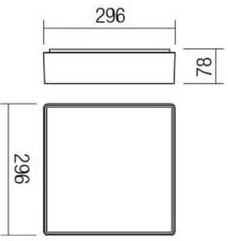 Redo 90158 - LED Venkovní stropní svítidlo MARINA LED/16W/230V IP65 antracit