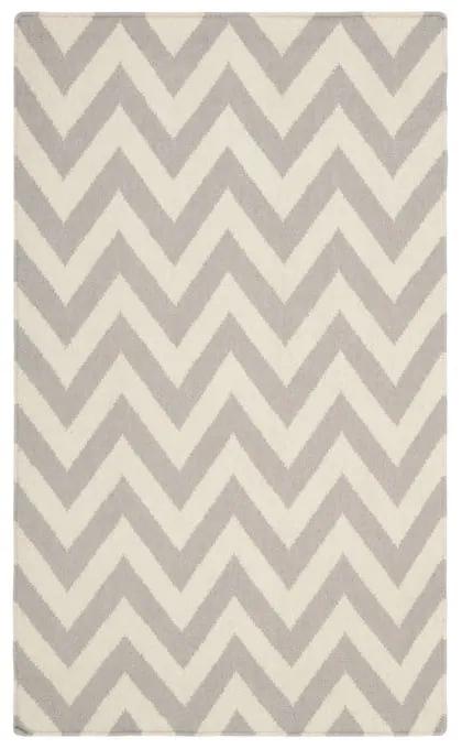 Vlněný koberec Nelli 121x182 cm, šedý