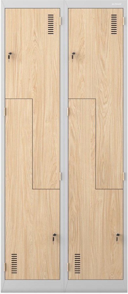 Šatní skříň typu L šedá, dub sonoma, 800x1850x450 mm: JULIA Eco Design