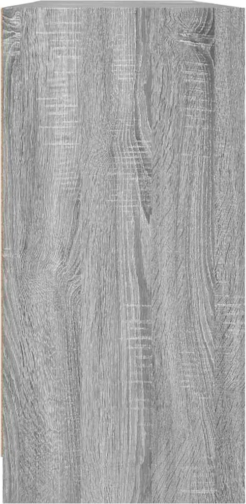 Knihovna s dvířky šedá sonoma 204 x 37 x 75 cm kompozitní dřevo 3206536