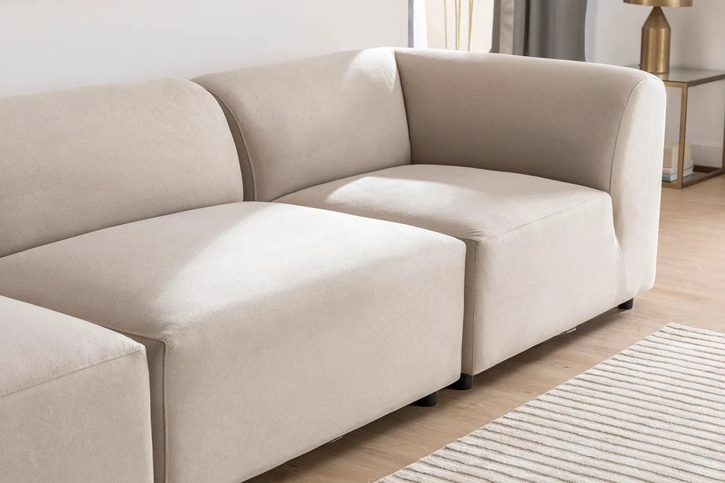Hanah Home Rohová pohovka ALPHA krémová levá