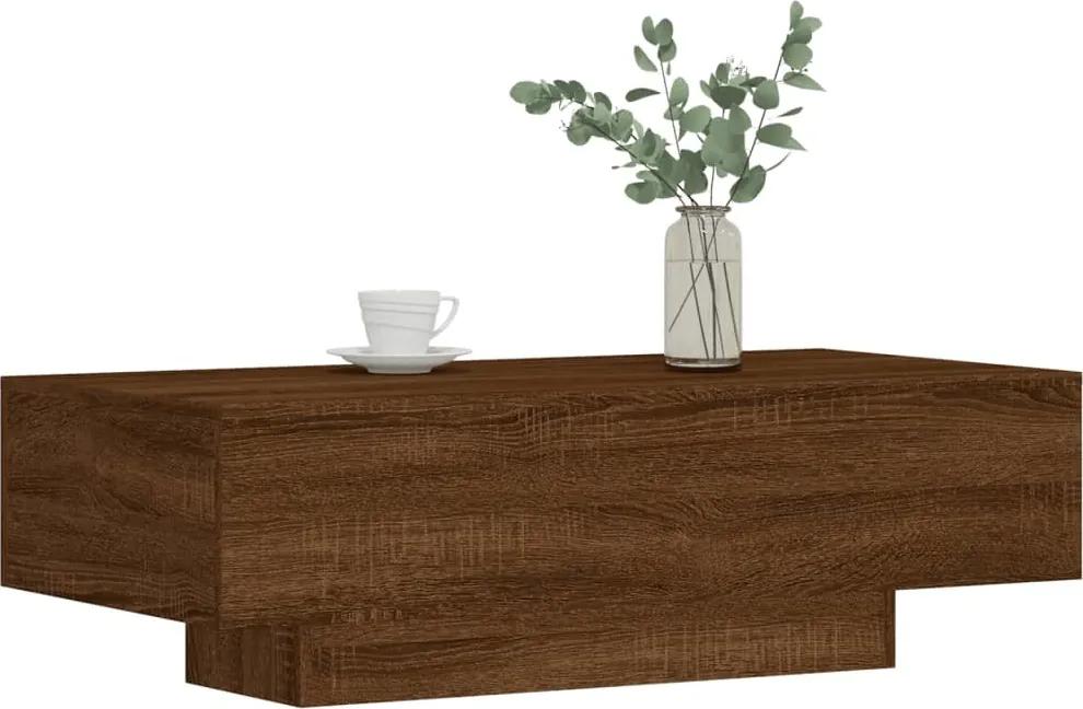 vidaXL Konferenční stolek 100 x 49,5 x 31 cm kompozitní dřevo [833895] Barva: bílá s vysokým leskem