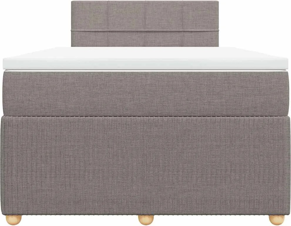 Box spring postel s matrací taupe 120x200 cm textil 3289727