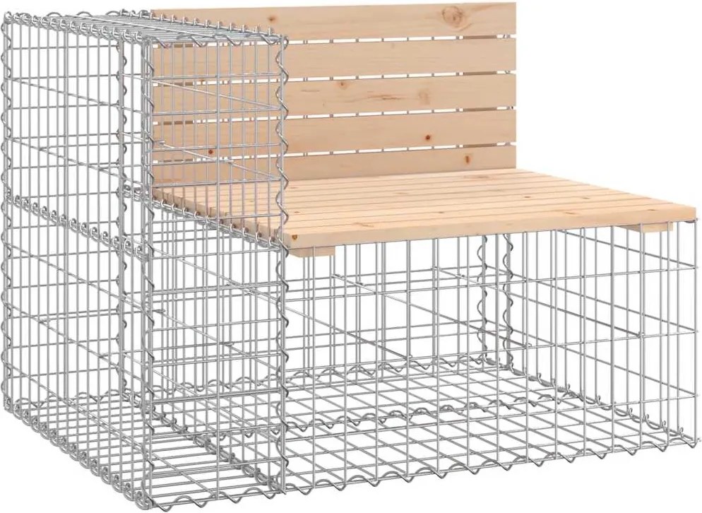 Zahradní lavice gabionový design 184x71x65,5cm masivní borovice 3196236