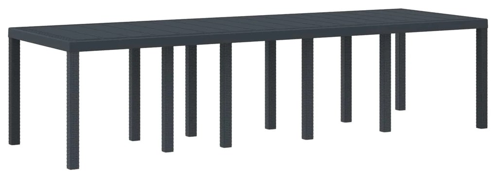 Zahradní stůl Antracit 300 x 100 x 73 cm polyratan 3378520
