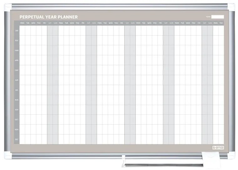 Bi-Office Roční plánovací tabule LUX, 900x600 mm