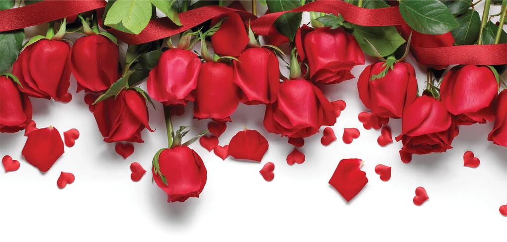 Malvis ® Tapeta Rudé růže Vel. (šířka x výška): 432 x 290 cm