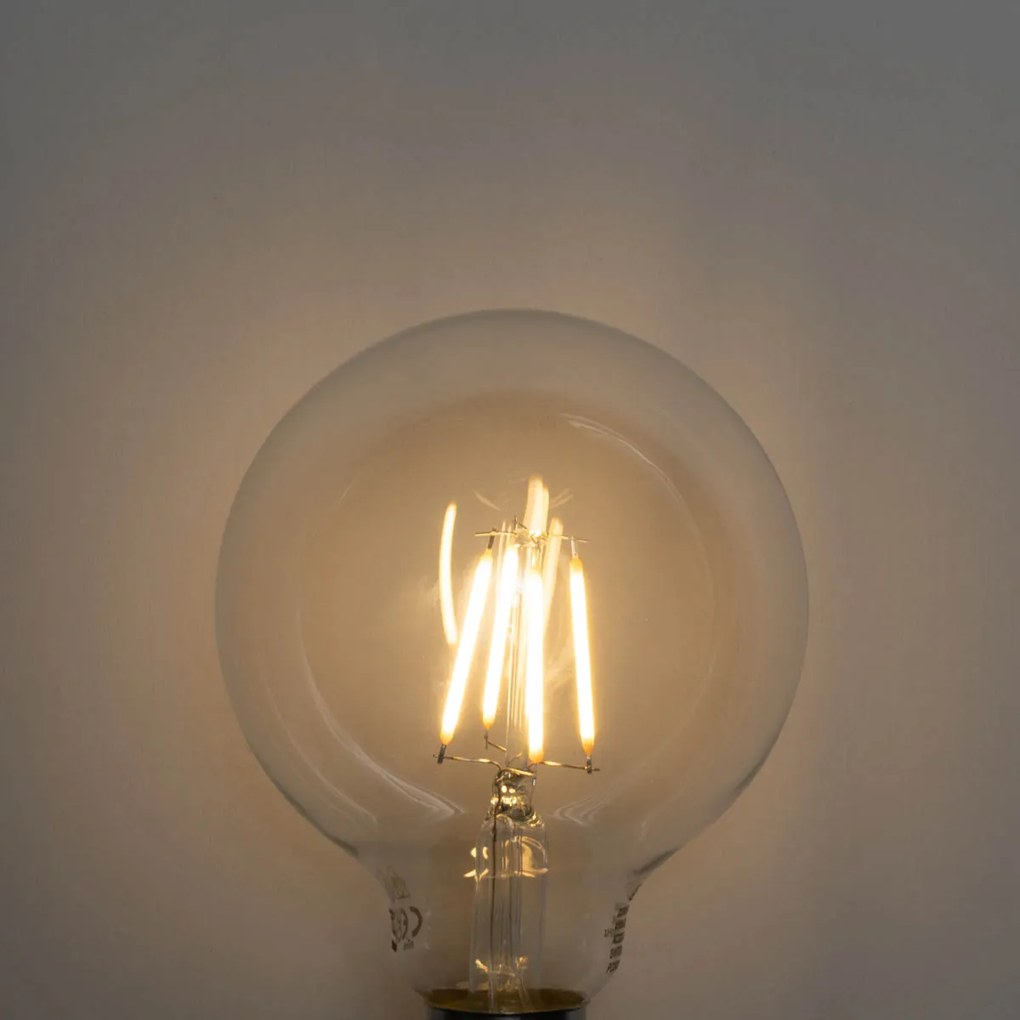 Sada 5 E27 3-stupňové stmívatelné LED žárovky G95 4W 450 lm 2700K