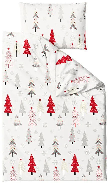 Povlečení z mikrovlákna JINGLE bílé Rozměr povlečení: 70 x 90 cm | 140 x 220 cm