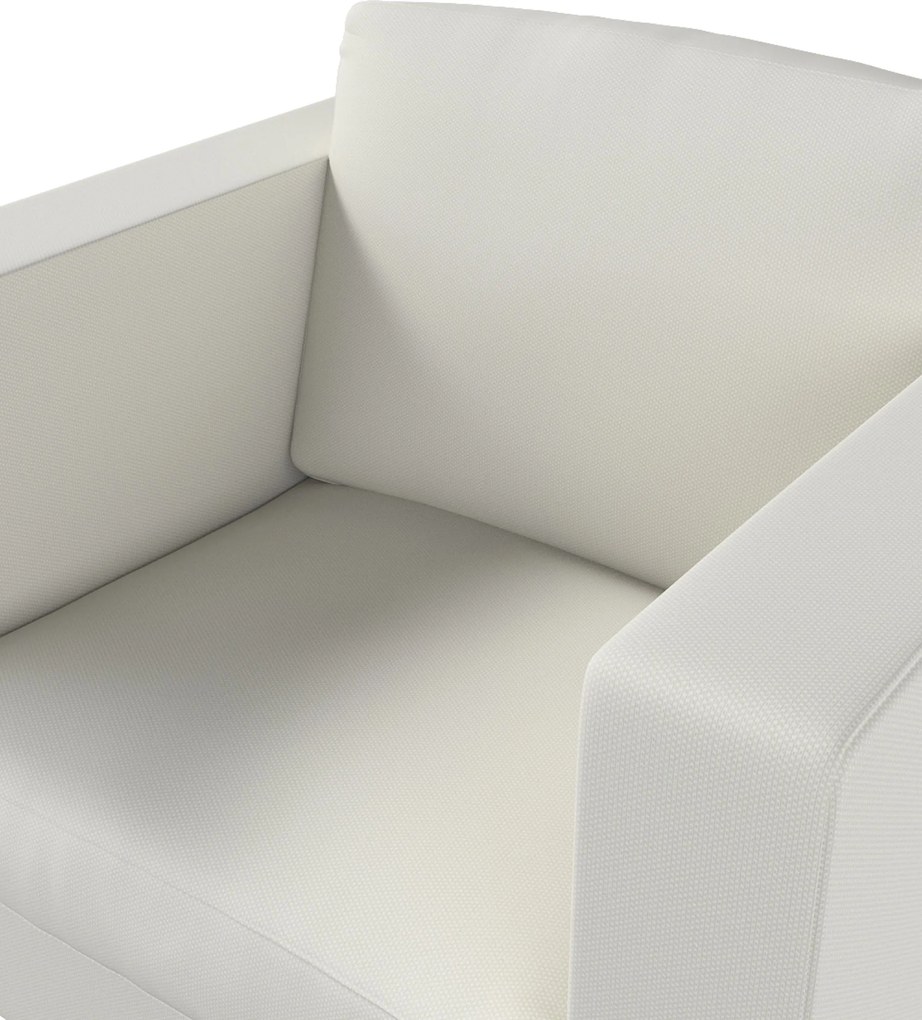 Potah na křesko IKEA Karlanda, krátký barva šedá látka pletený vzor